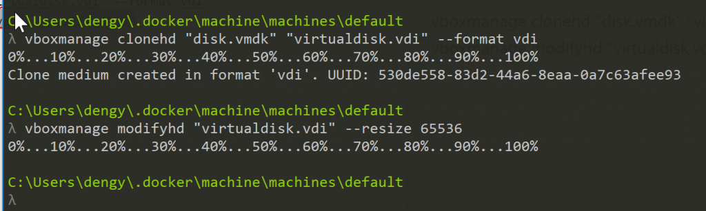How to increase docker toolbox disk size - 峰哥分享